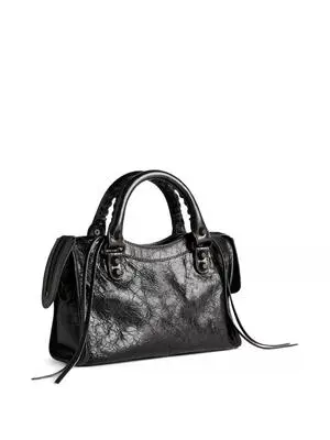 Balenciaga Mini Le City Lambskin Tote - Black