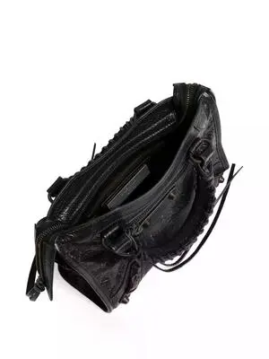 Balenciaga Mini Le City Lambskin Tote - Black