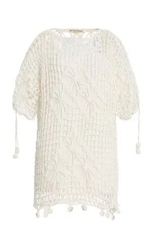 ALL THAT REMAINS Marloe Cotton Crochet Dress - White