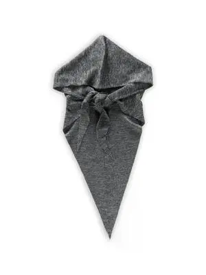 OMAR AFRIDI Marl-effect Triangular Hoodie