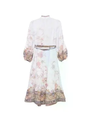 Zimmermann Luna Floral-print Linen Maxi Dress