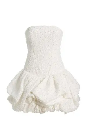 Aje Juniper Pearl-embellished Lace Mini Dress - Ivory
