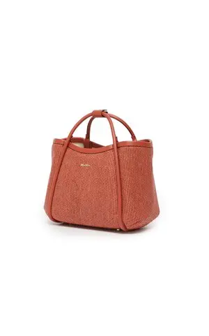 Max Mara Raffia-effect Mini Bag