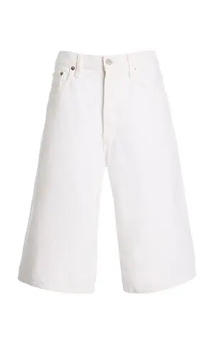 AGOLDE Ramona Denim Shorts - White