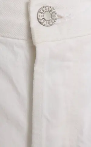 AGOLDE Ramona Denim Shorts - White