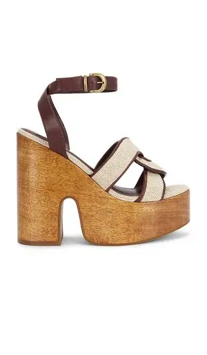 Schutz Rita Cutout Platform Wedge Sandal