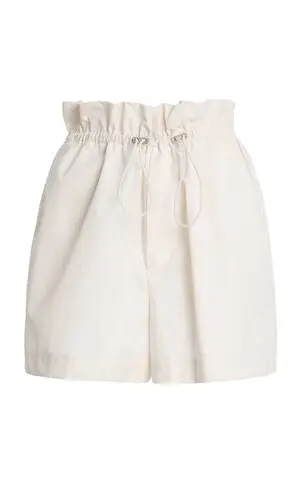 AGOLDE Lydia Cotton-Blend Drawstring Shorts
