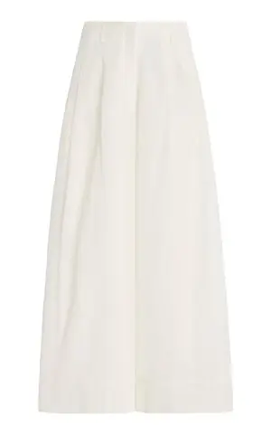 ALL THAT REMAINS All That Remains Lennon Silk-Cotton Wide-Leg Pants