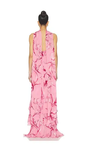 Rococo Sand Cowl Maxi Dress With Sash