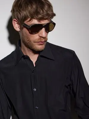 TOM FORD Samuele 02 Pilot Sunglasses - Brown