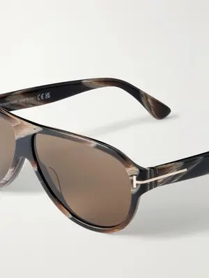 TOM FORD Samuele 02 Pilot Sunglasses - Brown