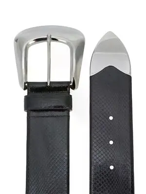 Nina Ricci Leather Belt With Metal Tip