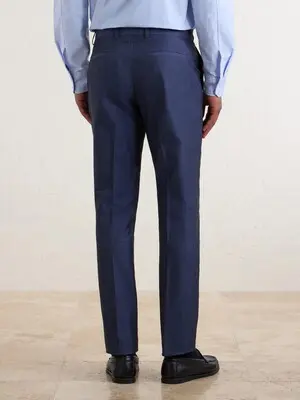 Paul Smith Slim-fit Tapered Suit Trousers - Blue