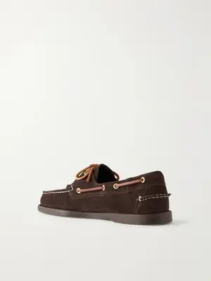 SEBAGO Portland Artisan Suede Boat Shoes - Brown