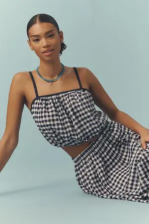 Stateside Cropped Bubble Tank Top