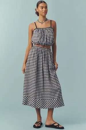Stateside Cropped Bubble Tank Top