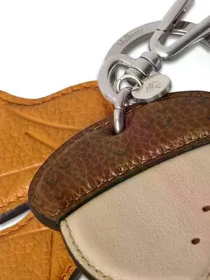 Mulberry British Park Leaf Acorn Keyring