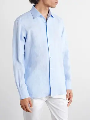 Zegna Linen Shirt - Blue