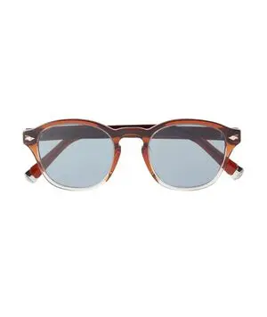 Brunello Cucinelli Round-frame Acetate Sunglasses - Brown