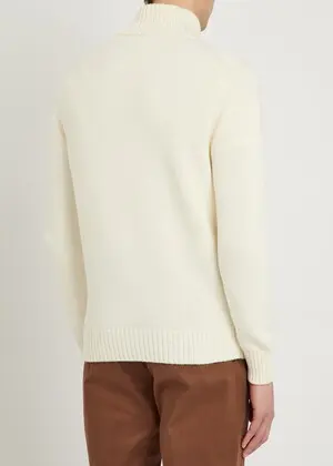 SLOWEAR Ribbed Cotton-knit Cardigan