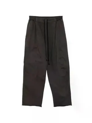 THE VIRIDI-ANNE Drawstring Raw-cut Trousers - Grey