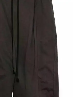 THE VIRIDI-ANNE Drawstring Raw-cut Trousers - Grey