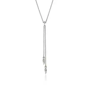 John Hardy Naga Y Necklace With Diamonds - Sterling Silver