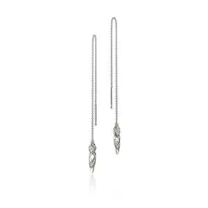 John Hardy Naga Drop Earrings Diamonds
