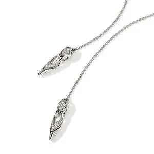 John Hardy Naga Drop Earrings Diamonds