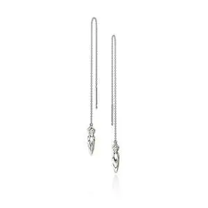 John Hardy Naga Drop Earrings Diamonds