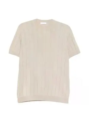 DIKTAT Vertical-ribbed Knit Sweater - Neutrals