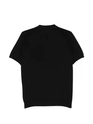 DIKTAT V-neck T-shirt - Black