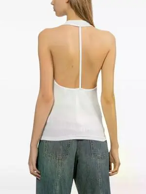 Helmut Lang Halter-neck Tank Top - Blue