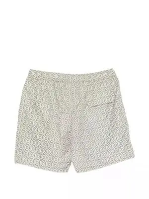 Eleventy Geometric-print Swim Shorts