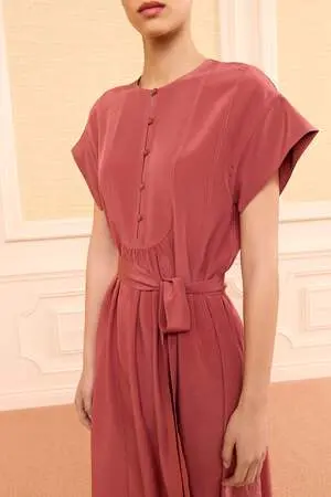 Ulla Johnson Sabi Silk Midi Dress