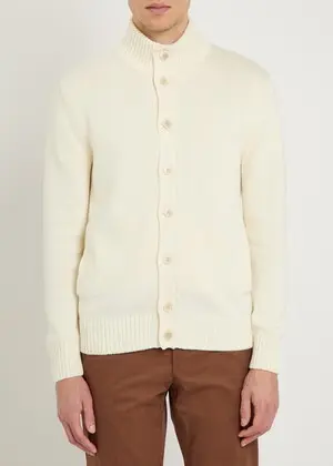 SLOWEAR Cotton-knit Cardigan - Ecru