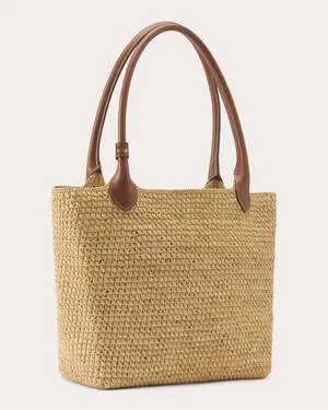 Helen Kaminski Ampara Crocheted Raffia Tote