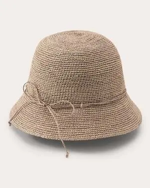 Helen Kaminski Villa 6 Raffia Cloche - Brown