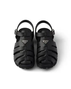 Prada Rubber Fisherman Sandals