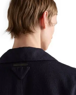 Prada Single-breasted Wool And Silk Coat