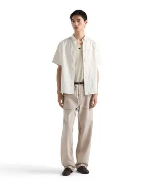 Prada Short-sleeved Chambray Shirt