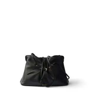 Prada Large Nappa Leather Tote Bag - Black