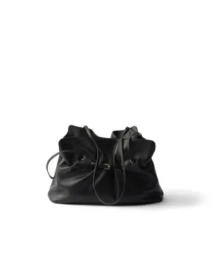 Prada Large Nappa Leather Tote Bag - Black