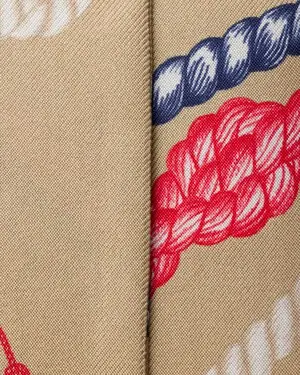 Prada Printed Silk Twill Skinny Scarf