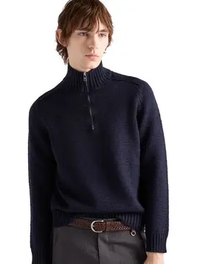 Prada Wool Turtleneck - Navy