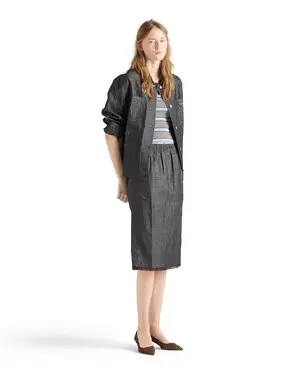 Prada Chambray Jacket - Navy