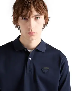 Prada Cotton Polo Shirt - Navy