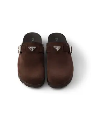 Prada Suede Mules