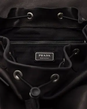 Prada Leather Backpack - Black
