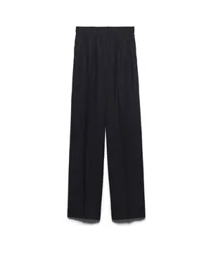 Prada Washed Silk Pants - Navy
